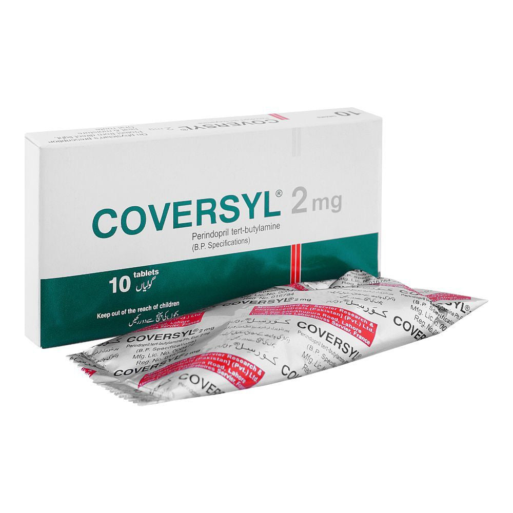 Coversyl 2mg 10 Tablets – One Health