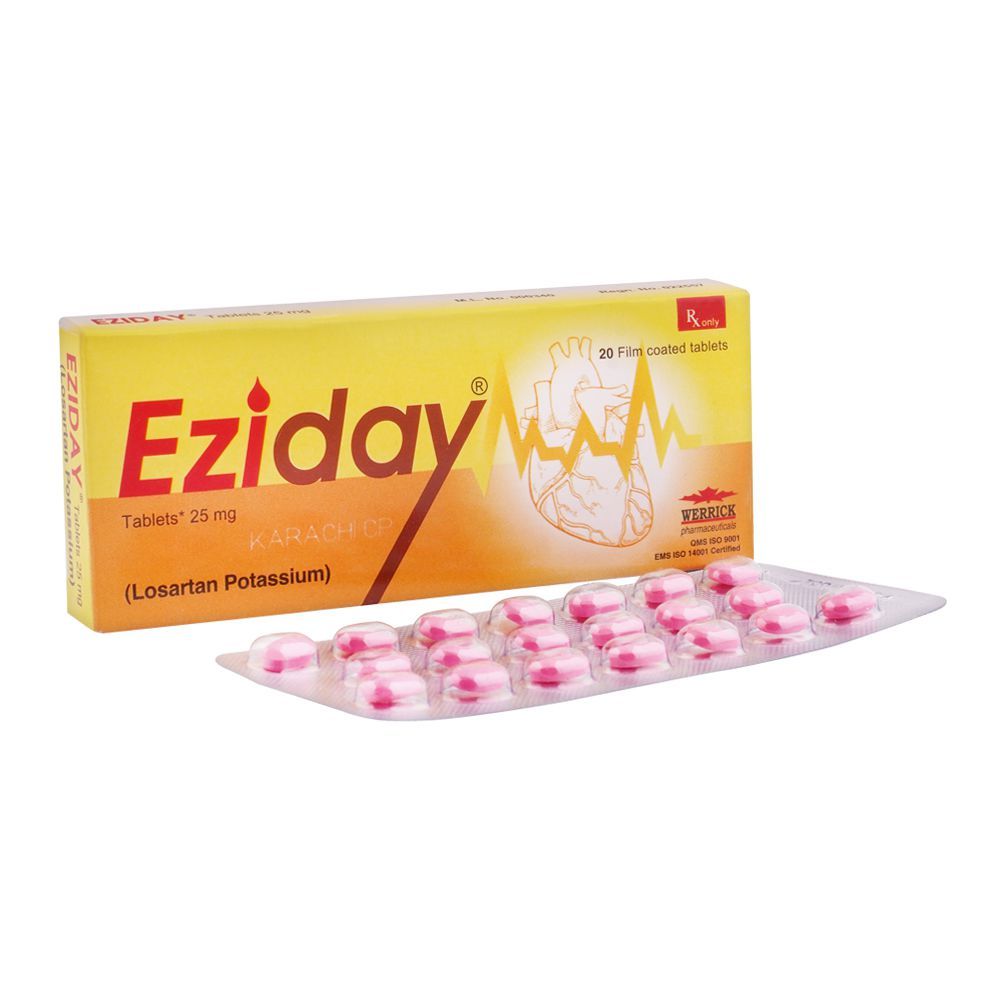 Eziday 25mg 20 Tablets – One Health