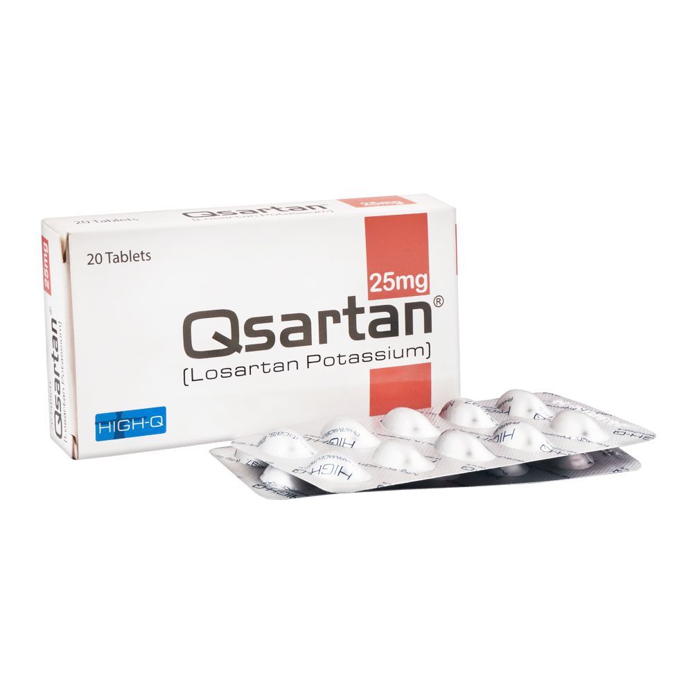 Qsartan 25mg 20 Tablets – One Health