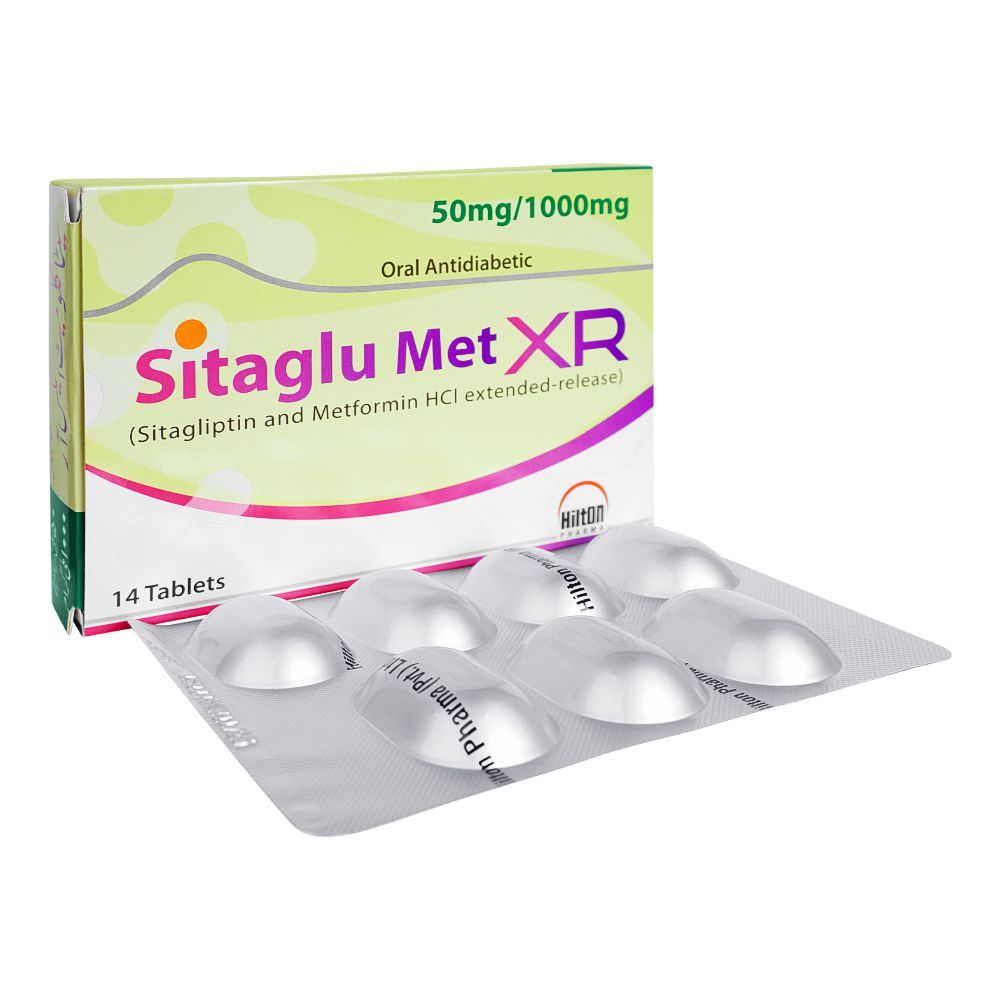Sitaglu Met XR 50mg/1000mg 14 Tablets – One Health
