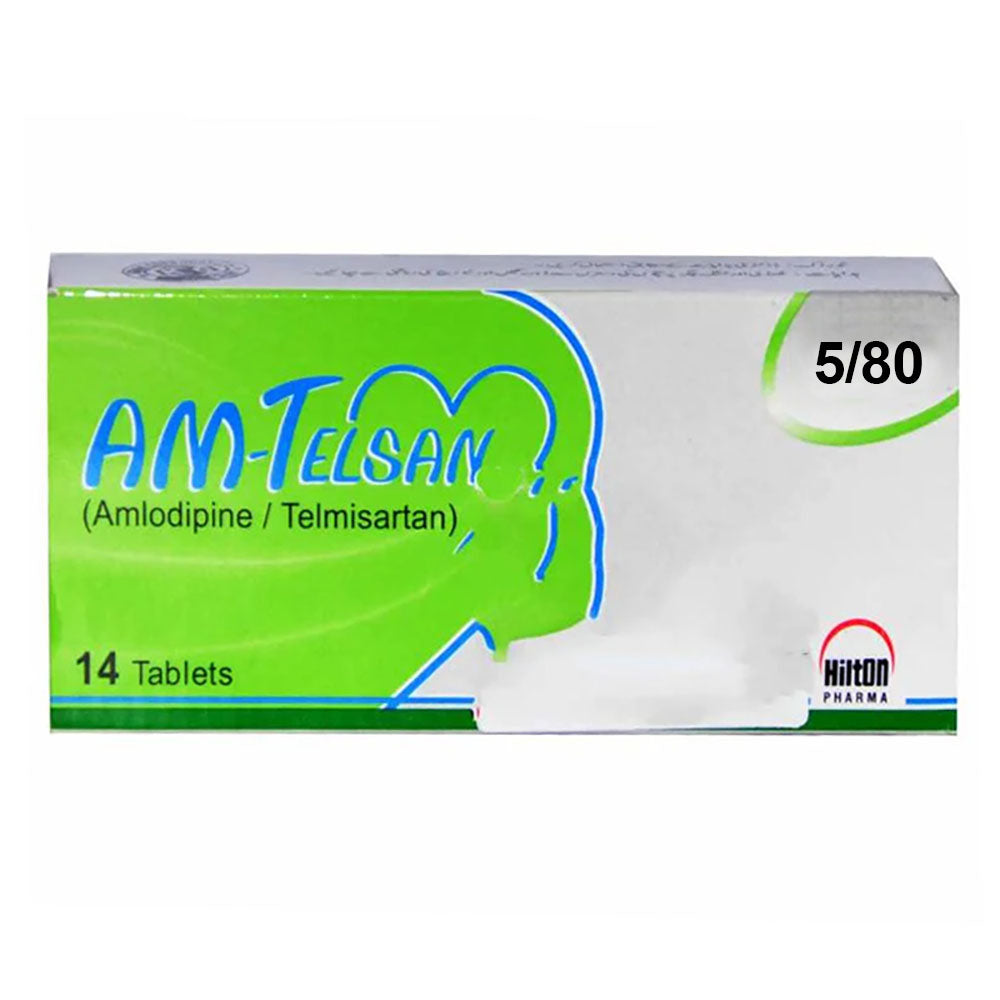 AM-Telsan 5mg/80mg 14 Tablets – One Health