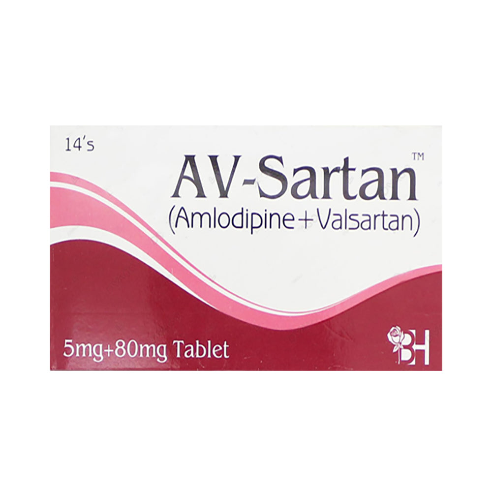 AV-Sartan 5mg+80mg 14 Tablets – One Health