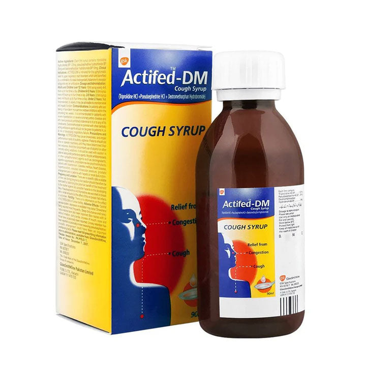 Actifed-DM Cough Syrup 90ml – One Health
