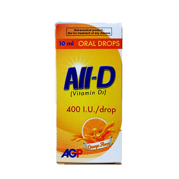 All-D 400 IU Oral Drops 10ml – One Health