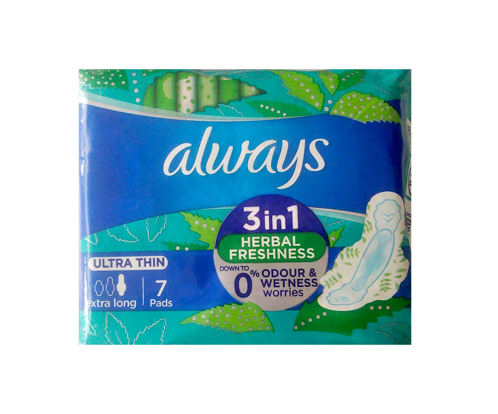 Always Ultra Thin Extra Long 7 Pads – One Health