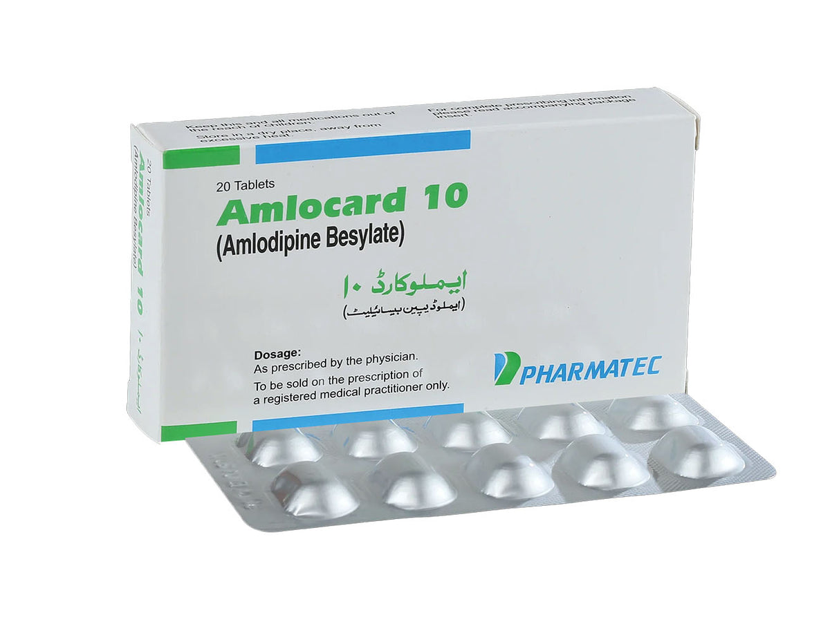 Amlocard Amlodipine Besylate 10mg – One Health