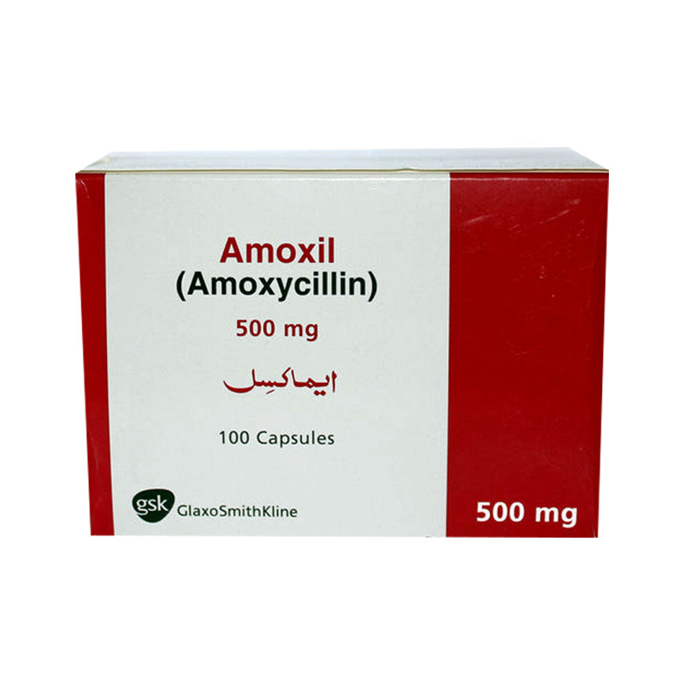 Amoxil 500mg 100 Capsules – One Health