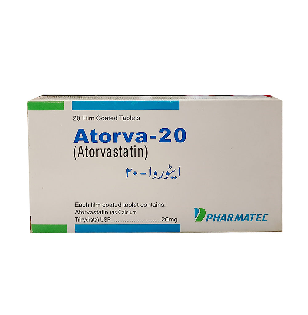 Atorva 20mg 20 Tablets – One Health