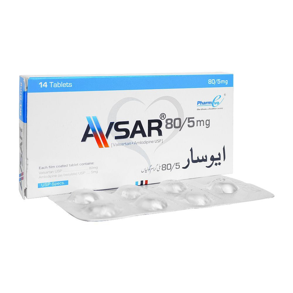 Avsar 80/5mg 14 Tablets – One Health