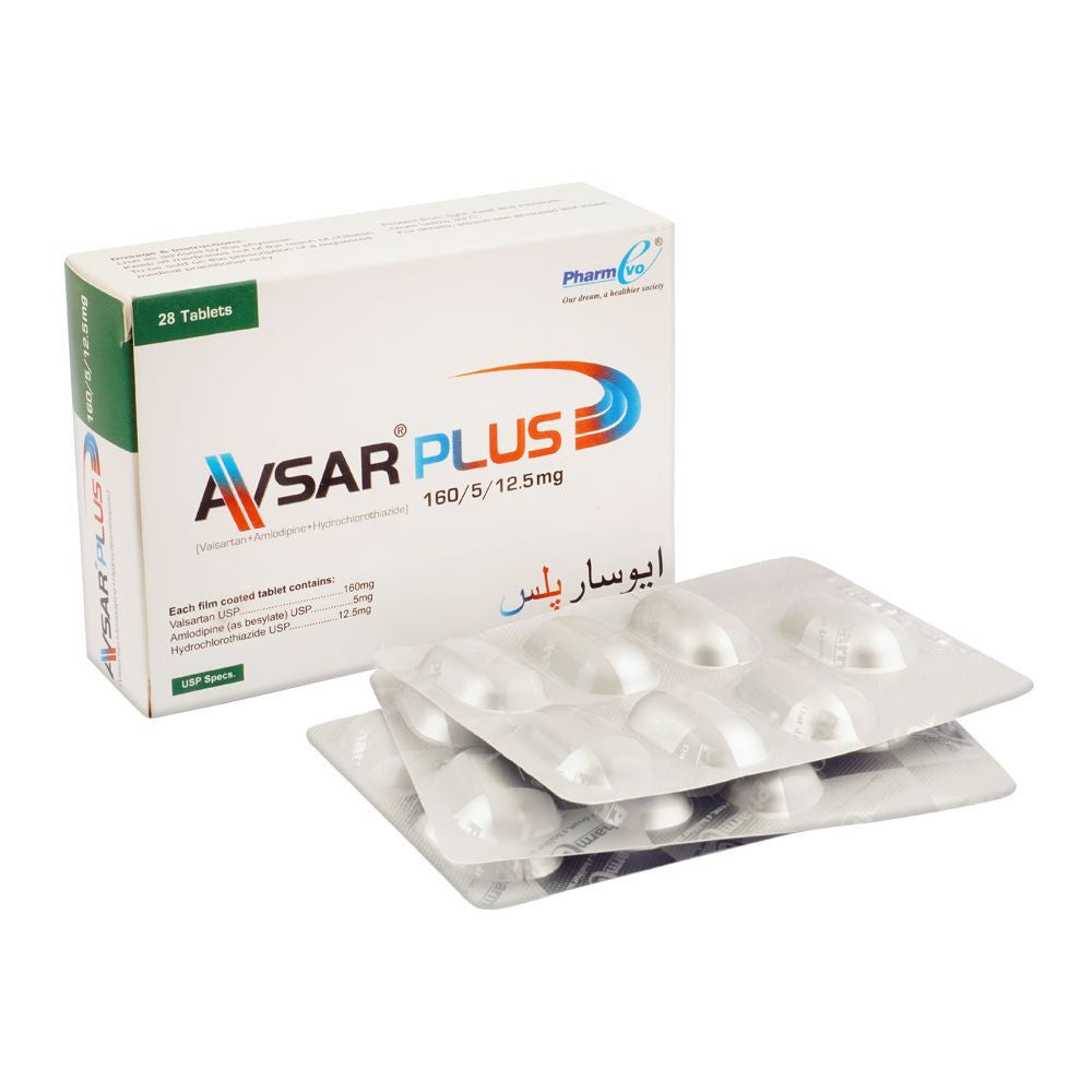 Avsar Plus 160/5/12.5mg Tablets – One Health