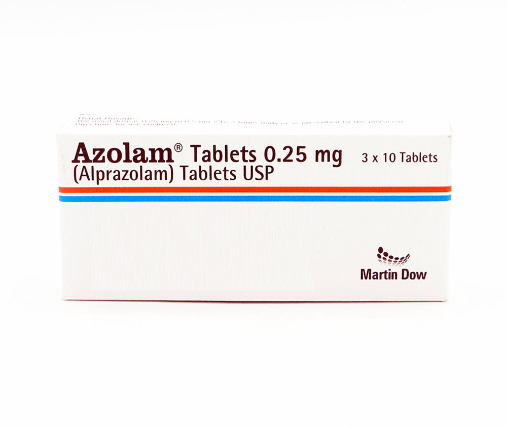 Azolam 0.25mg 3x10 Tablets – One Health