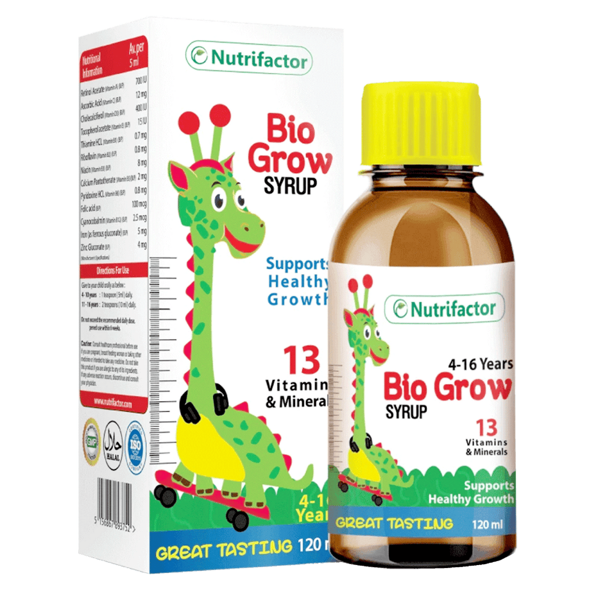 Nutrifactor Bio Grow Syrup 120ml – One Health