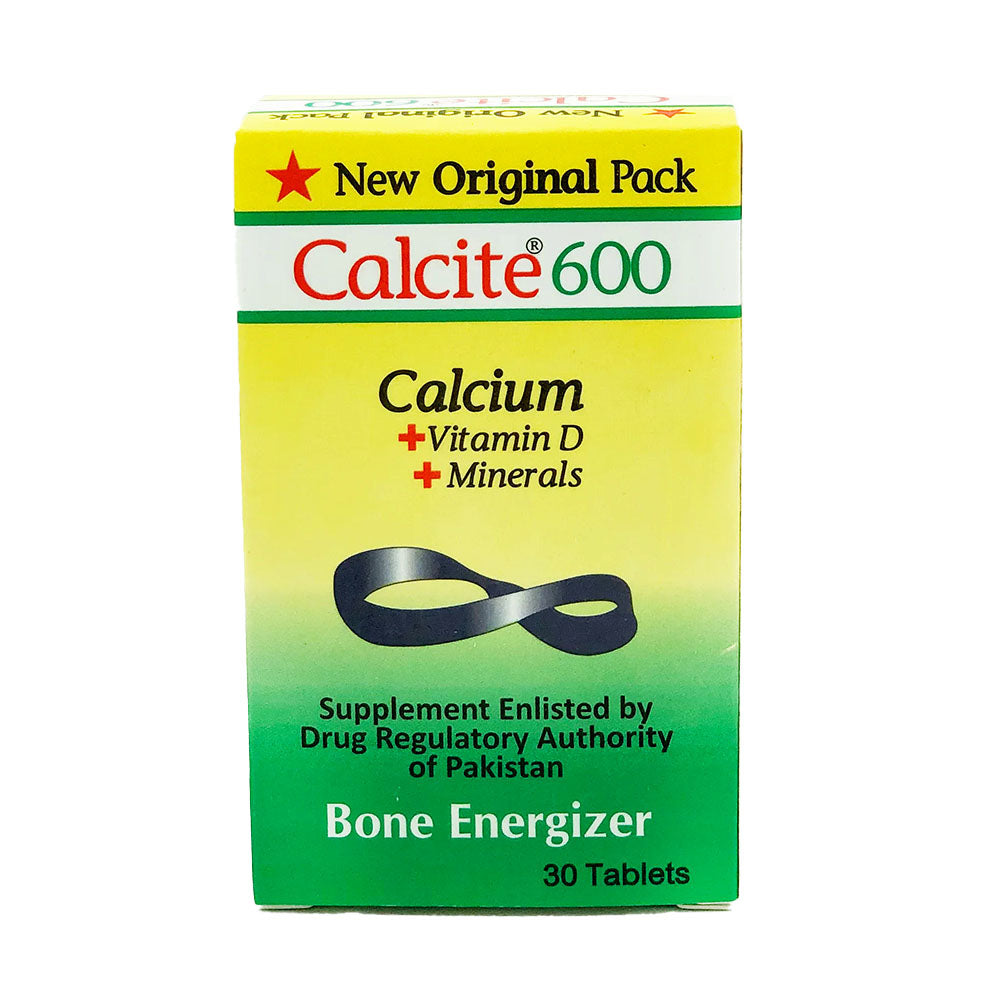 Calcite 600 Calcium 30 Tablets – One Health
