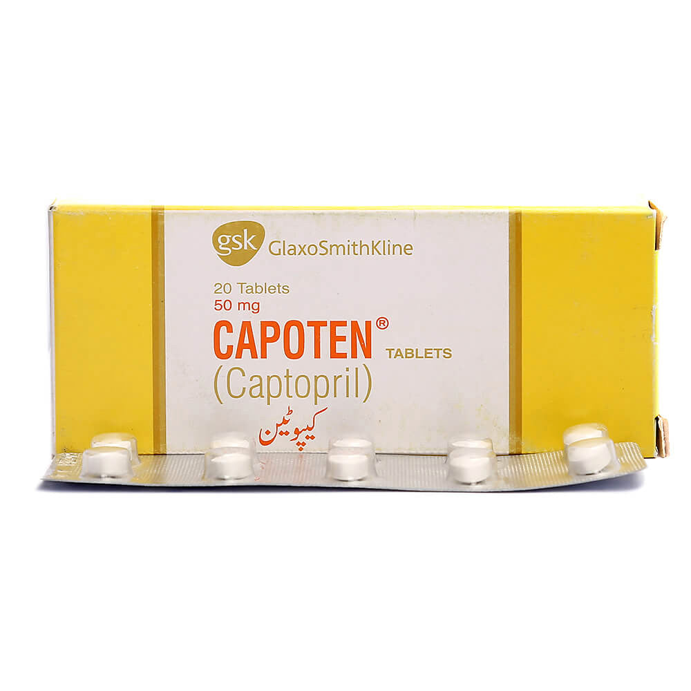 Capoten 50mg 20 Tablets – One Health
