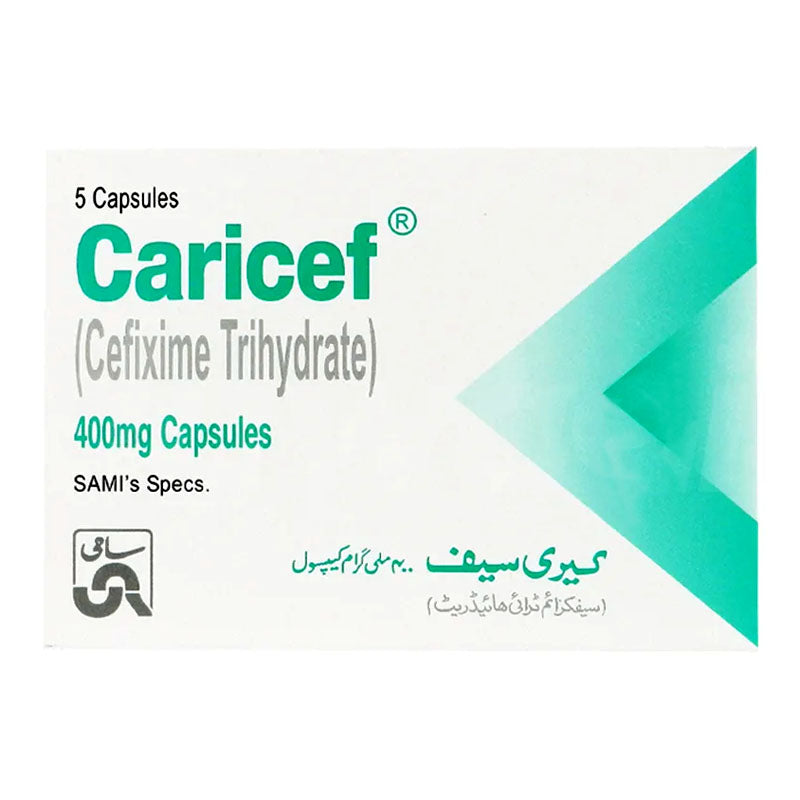 Caricef Cap 400mg 5 Capsules – One Health