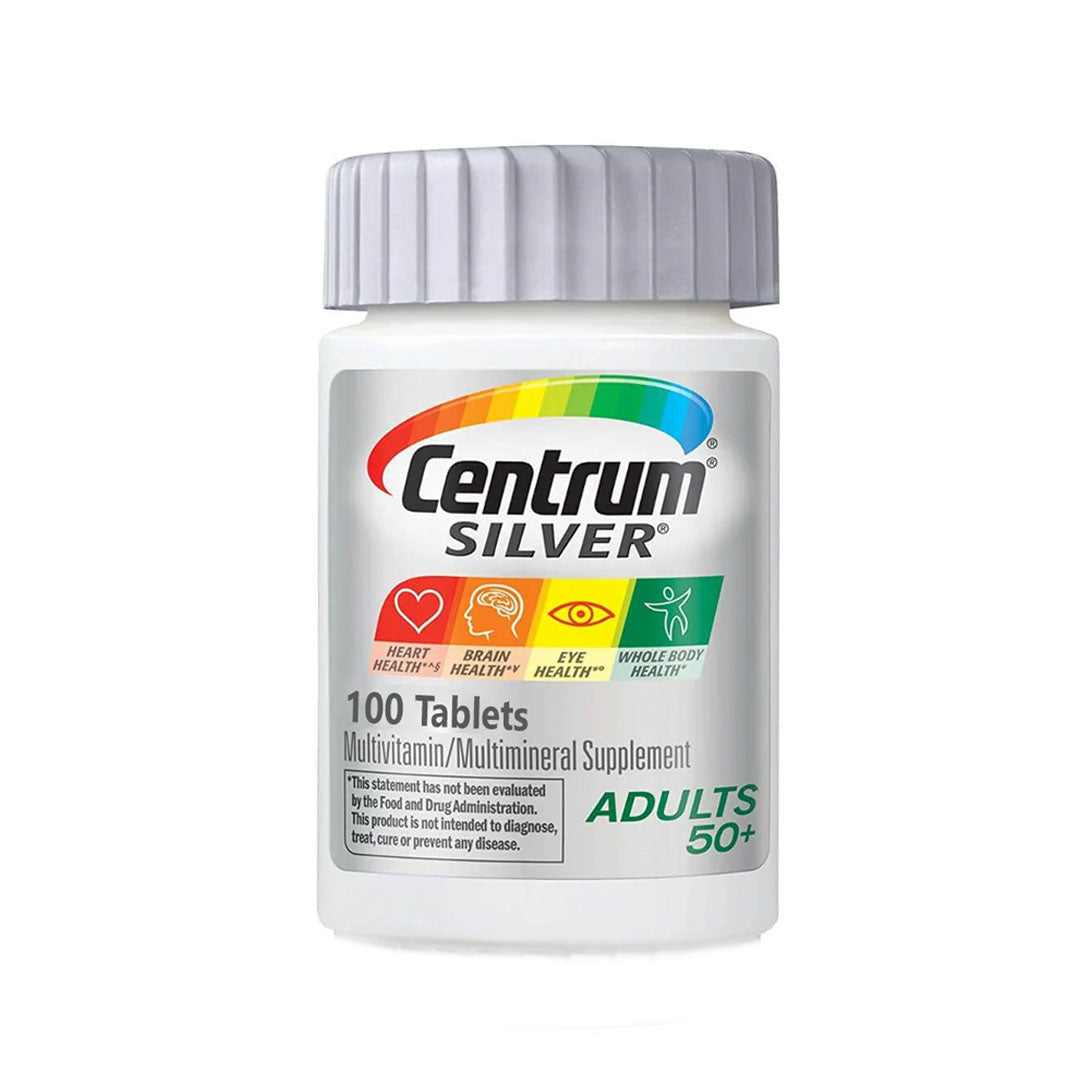 Centrum Silver Adults 50+ Multivitamin 100 Tablets – One Health