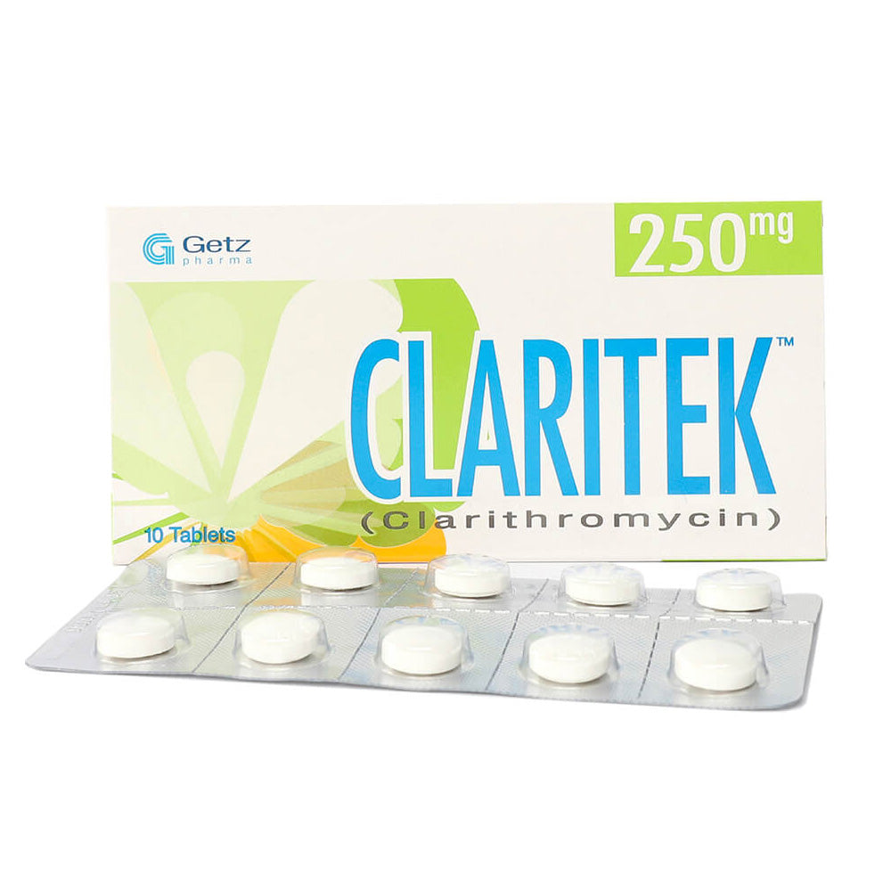 Claritek 250mg 10 Tablets – One Health