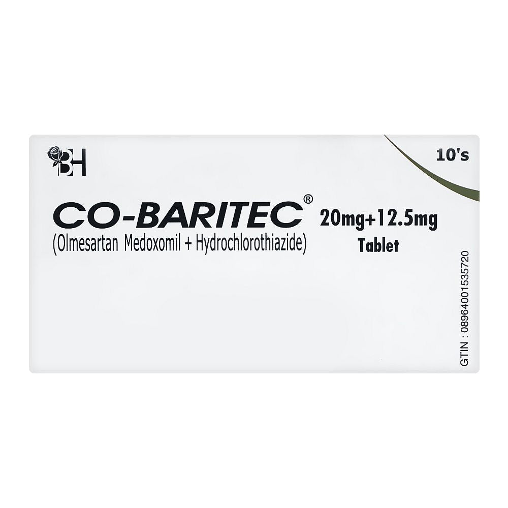 Co-Baritec 20mg+12.5mg 10's – One Health