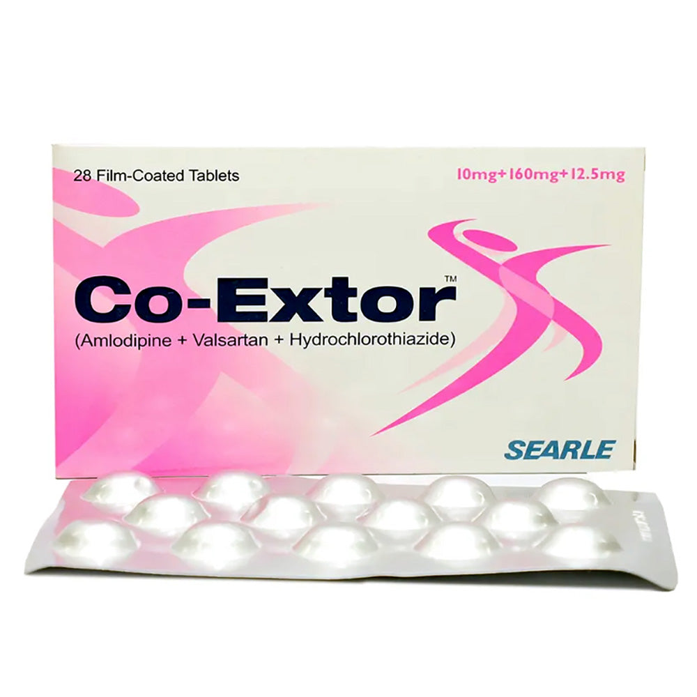 Co-Extor 10mg+160mg+12.5mg 28 Tablets – One Health