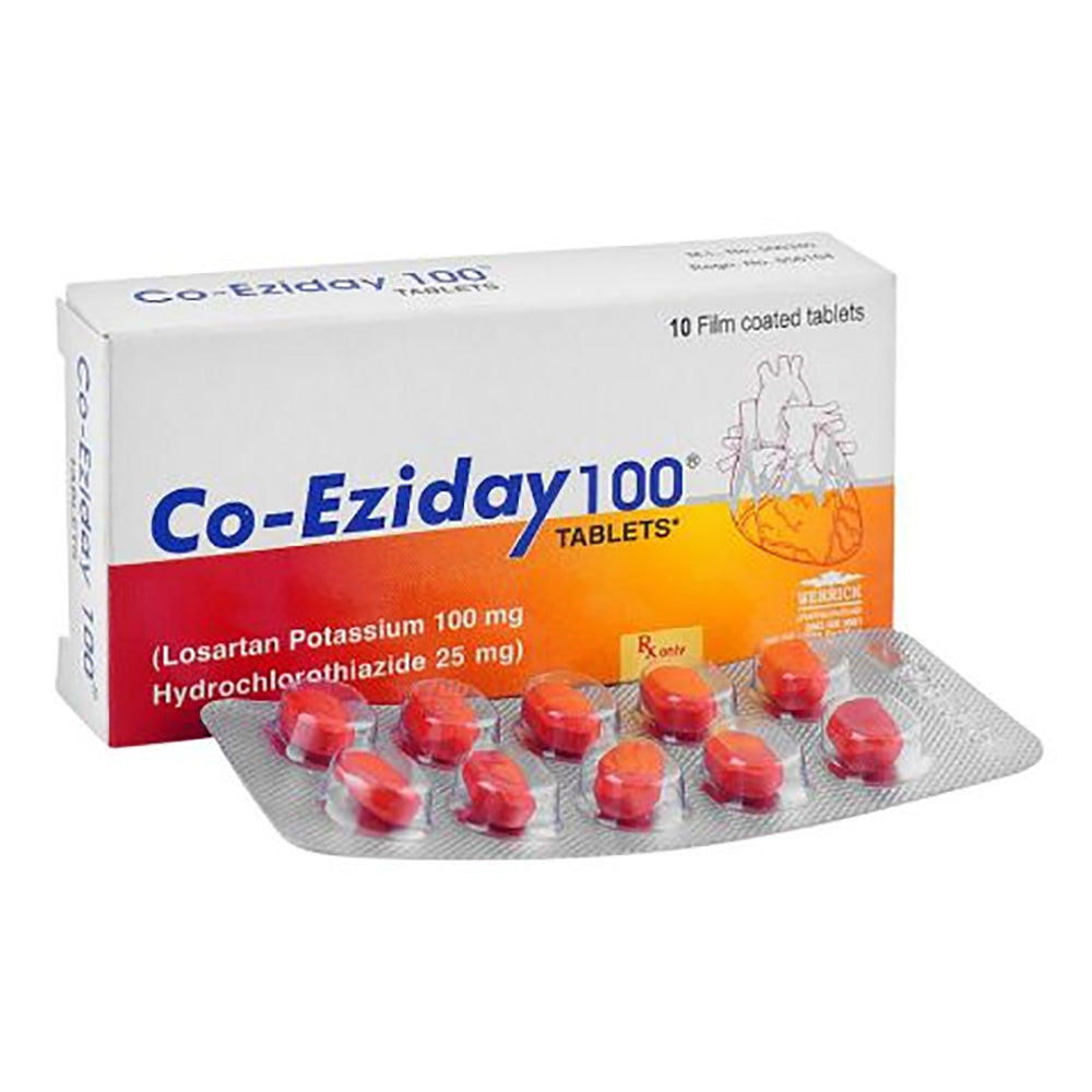 Co-Eziday 100/25mg 10 Tablets – One Health