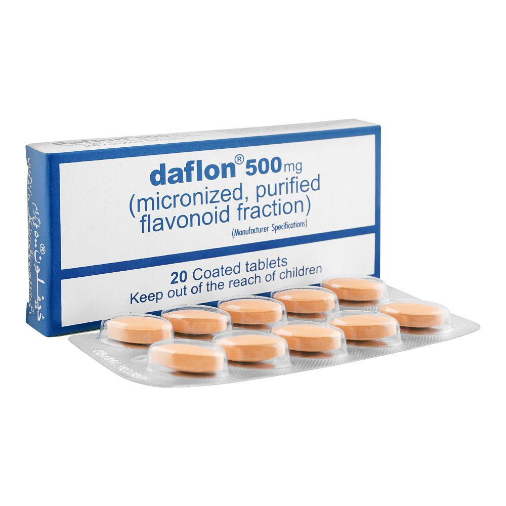 Daflon 500mg 20 Tablets – One Health