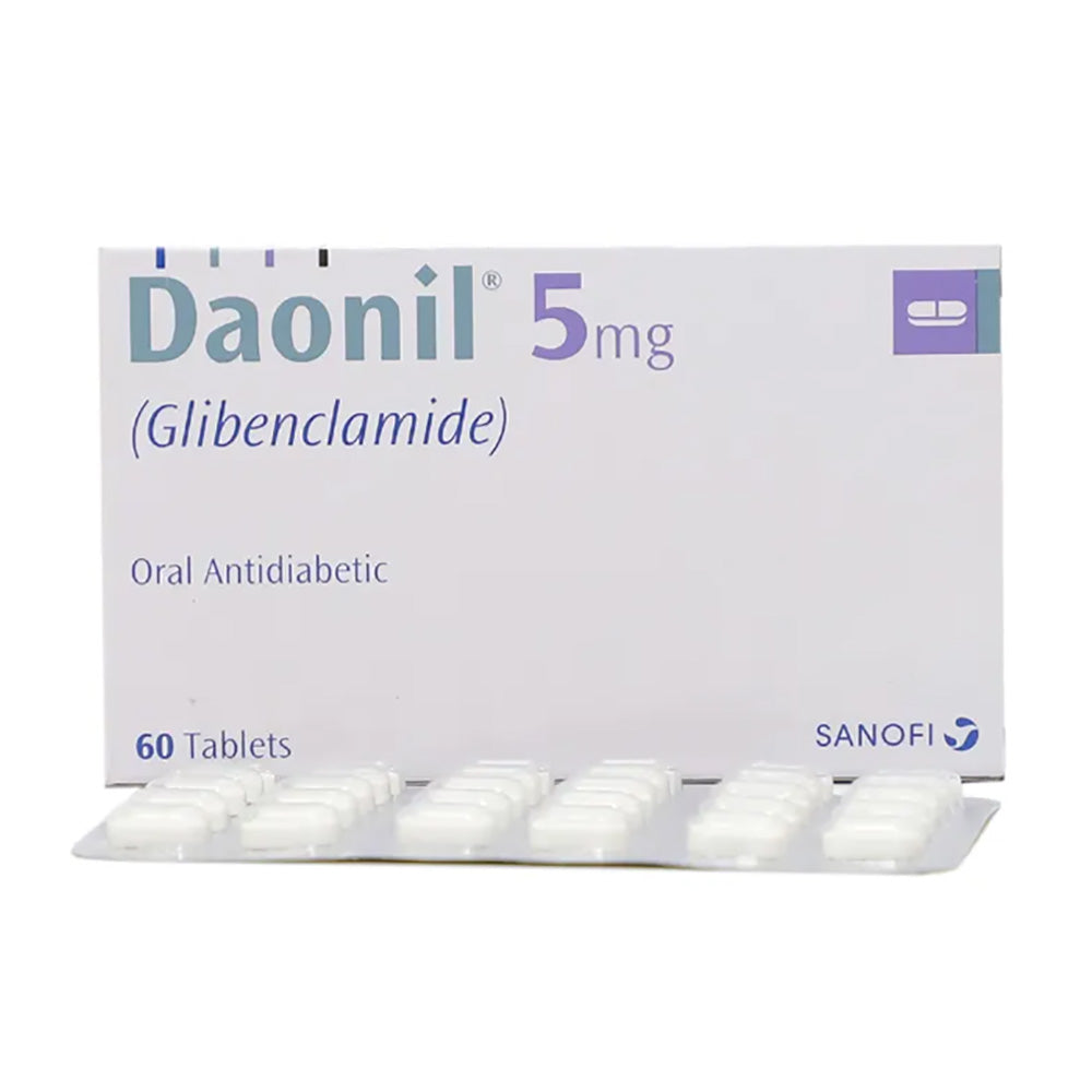 Daonil 5mg 60 Tablets – One Health