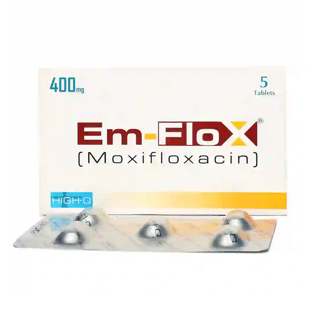 Em-Flox 400mg 5 Tablets – One Health