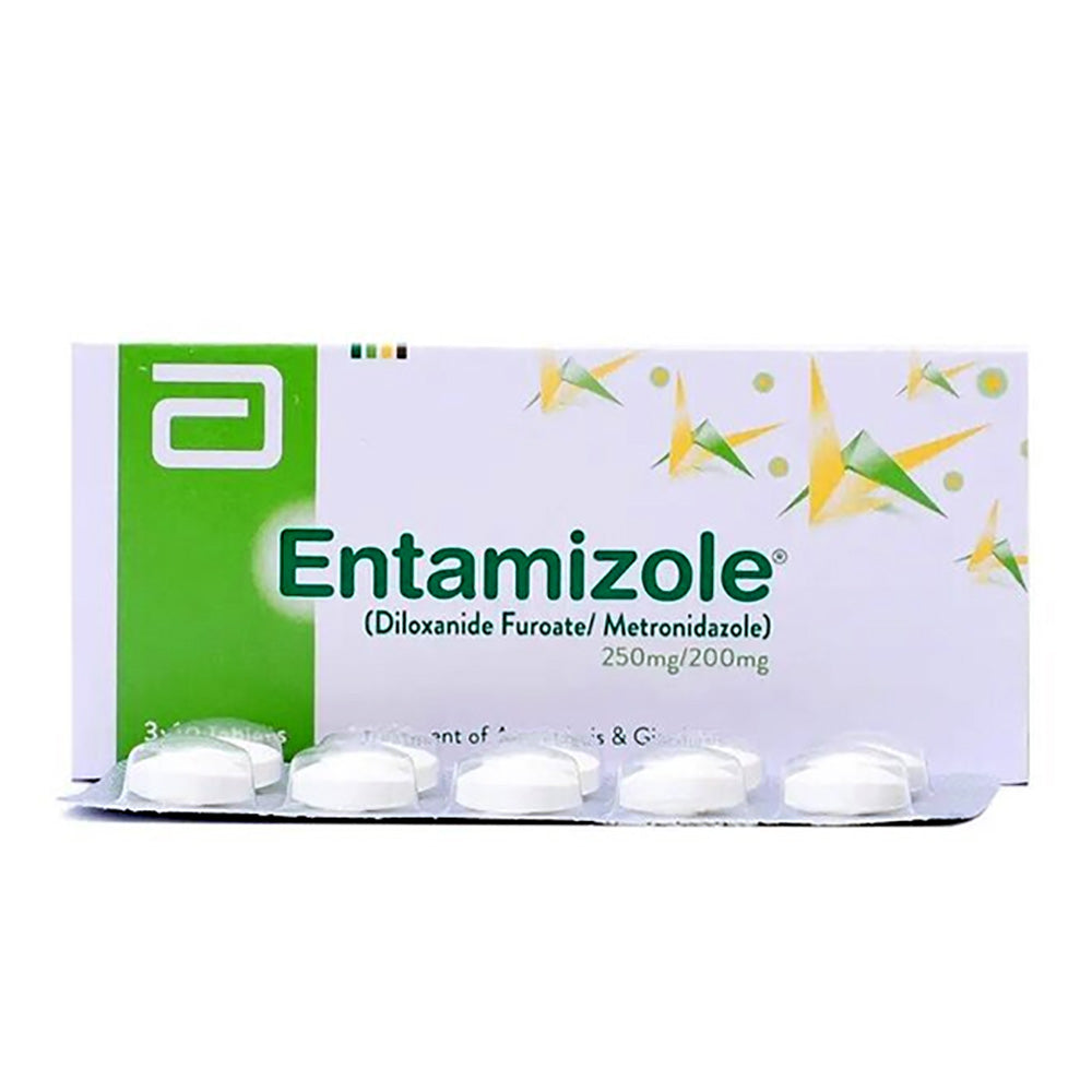 Entamizole 250mg/200mg 30 Tablets – One Health