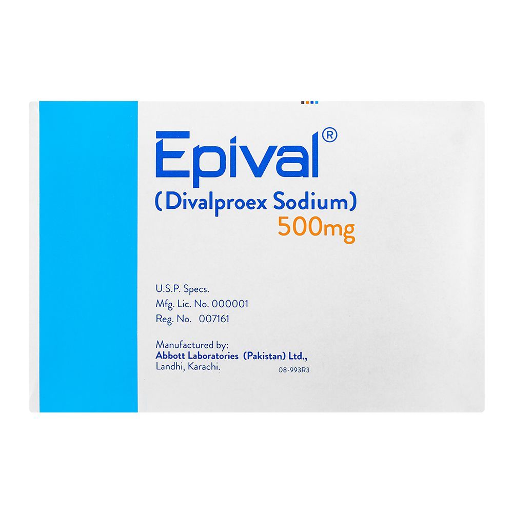 Epival 500mg 100 Tablets – One Health
