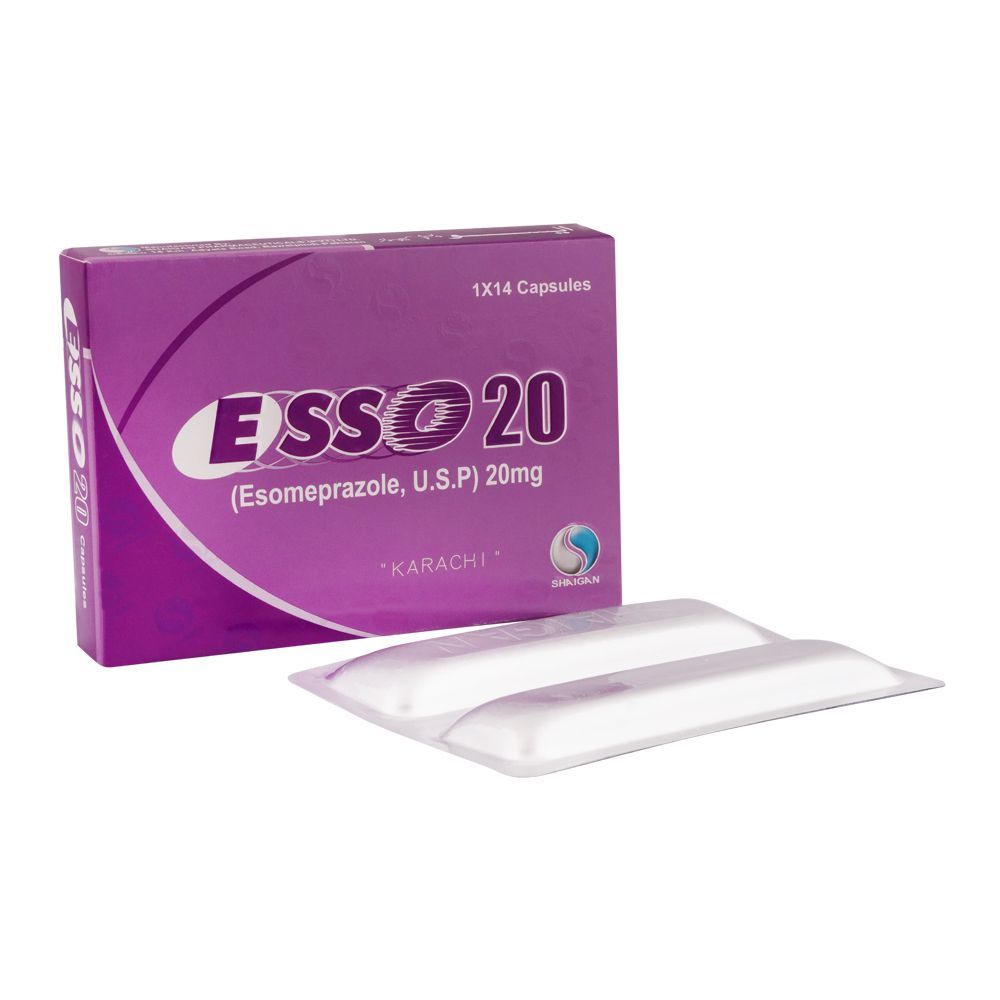 Esso 20mg 14 Capsules – One Health