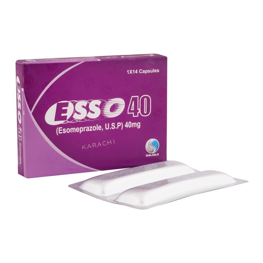 Esso 40mg 14 Capsules – One Health