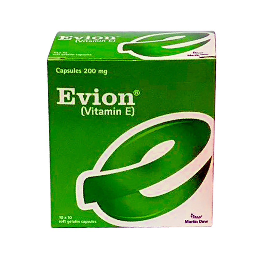 Evion 200mg 10x10 Capsules – One Health