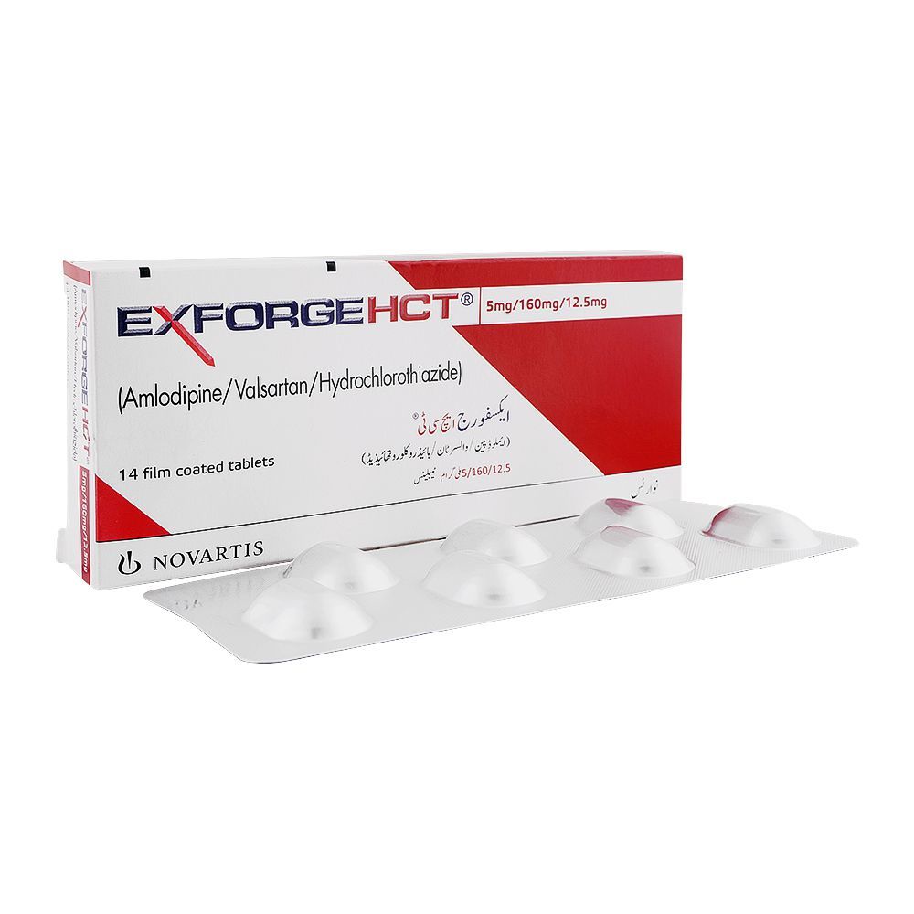 Exforge HCT 5mg/160mg/12.5mg 14 Tablets – One Health