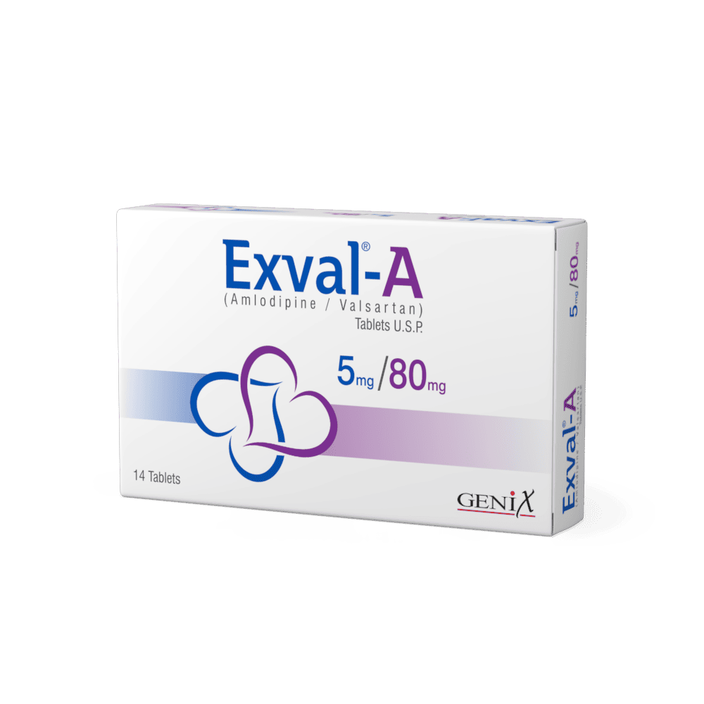 Exval-A 5mg/80mg 14 Tablets – One Health