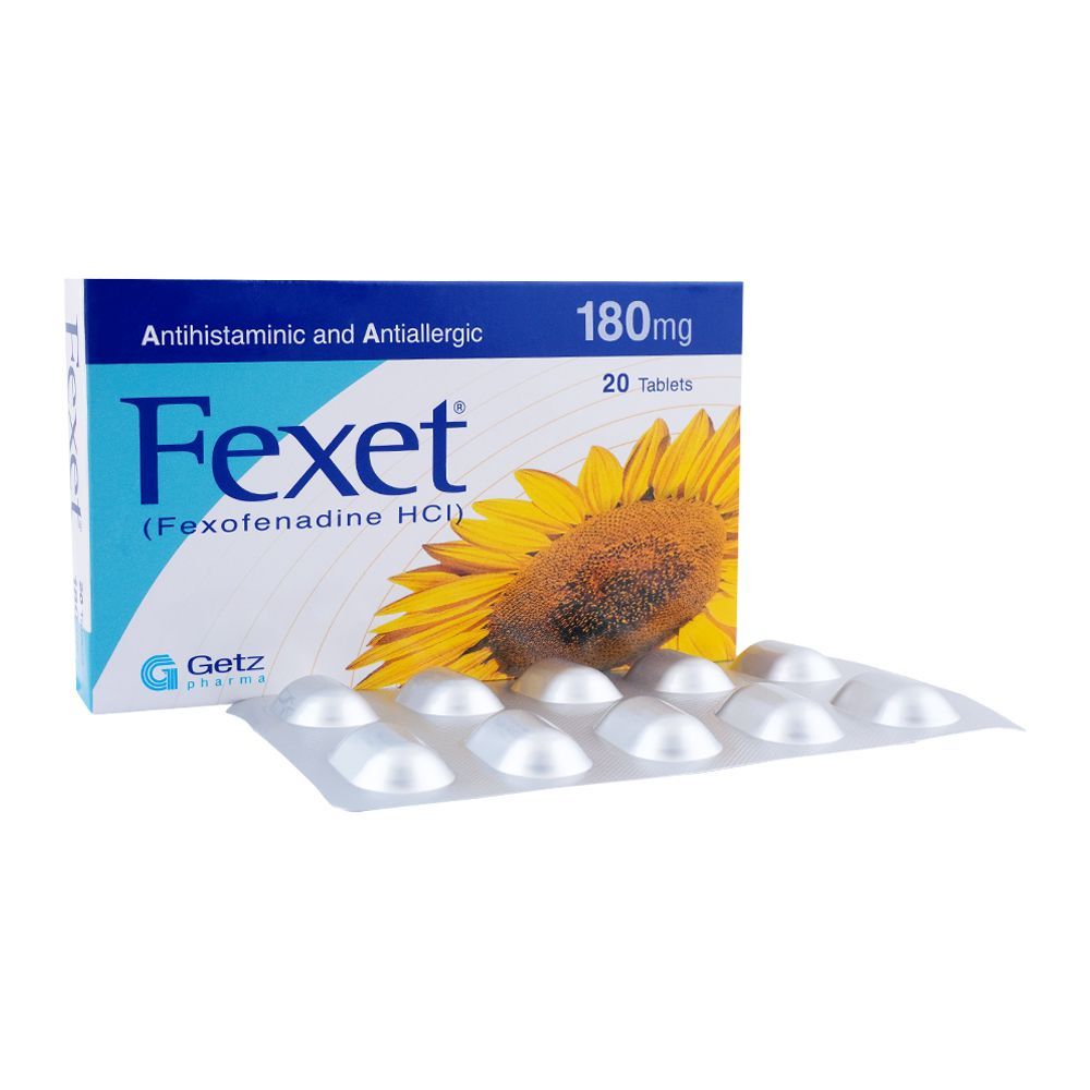Fexet 180mg 20 Tablets – One Health
