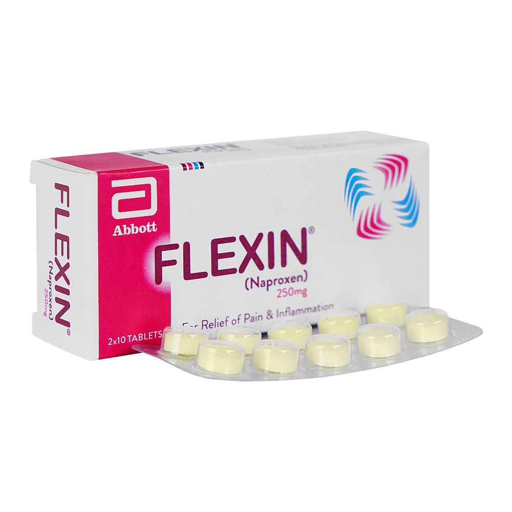 Flexin 250mg 2x10 Tablets – One Health