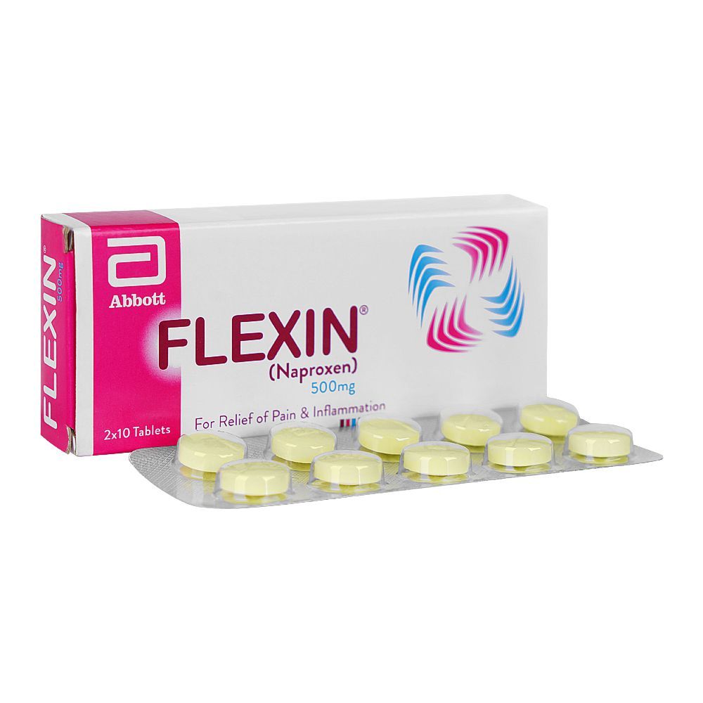 Flexin 500mg 2x10 Tablets – One Health