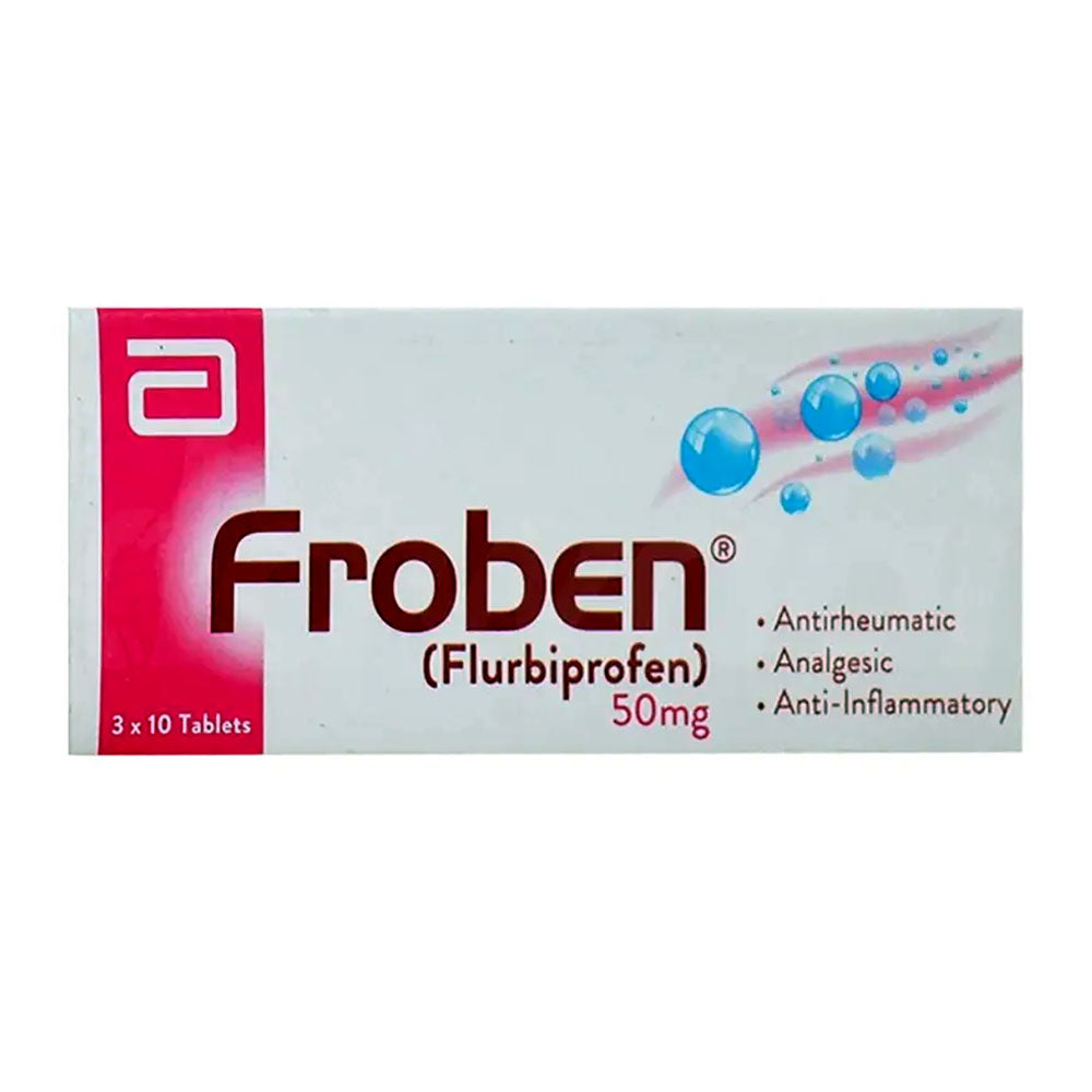 Froben 50mg 3x10 Tablets – One Health