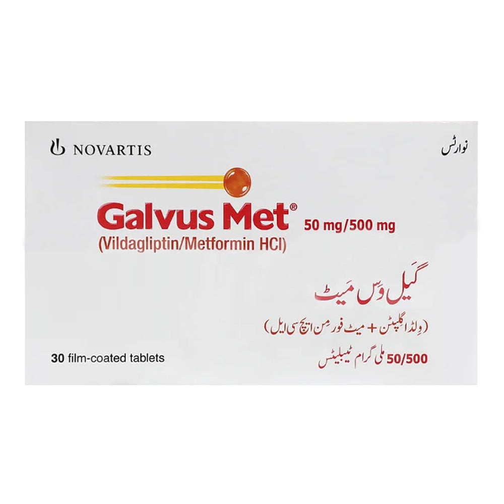 Galvus Met 50mg/500mg 30 Tablets – One Health