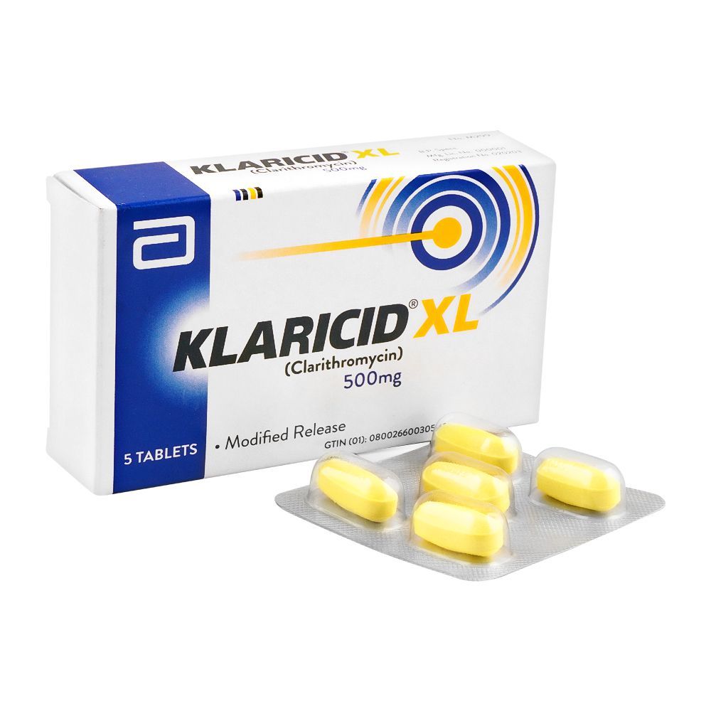 Klaricid XL 500mg 5 Tablets – One Health