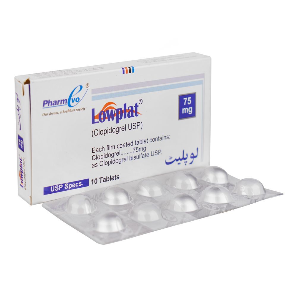Lowplat 75mg 10 Tablets – One Health
