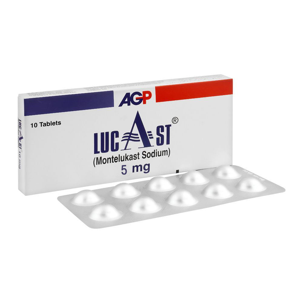 Lucast 5mg 10 Tablets – One Health