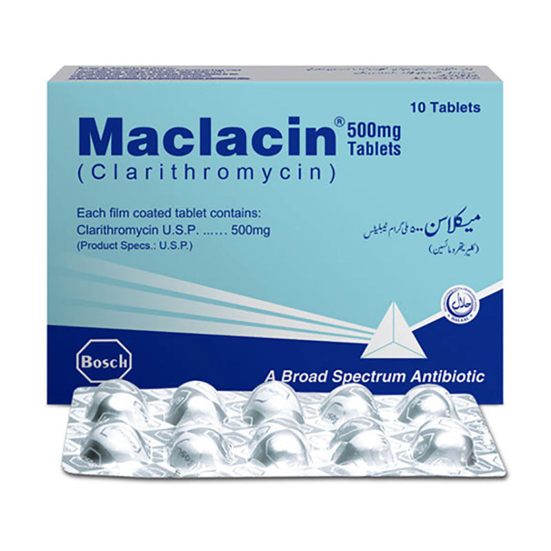 Maclacin 500mg 10 Tablets – One Health