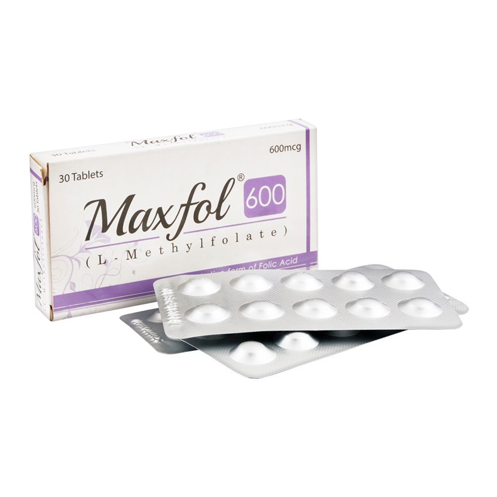 Maxfol 600mcg 30 Tablets – One Health