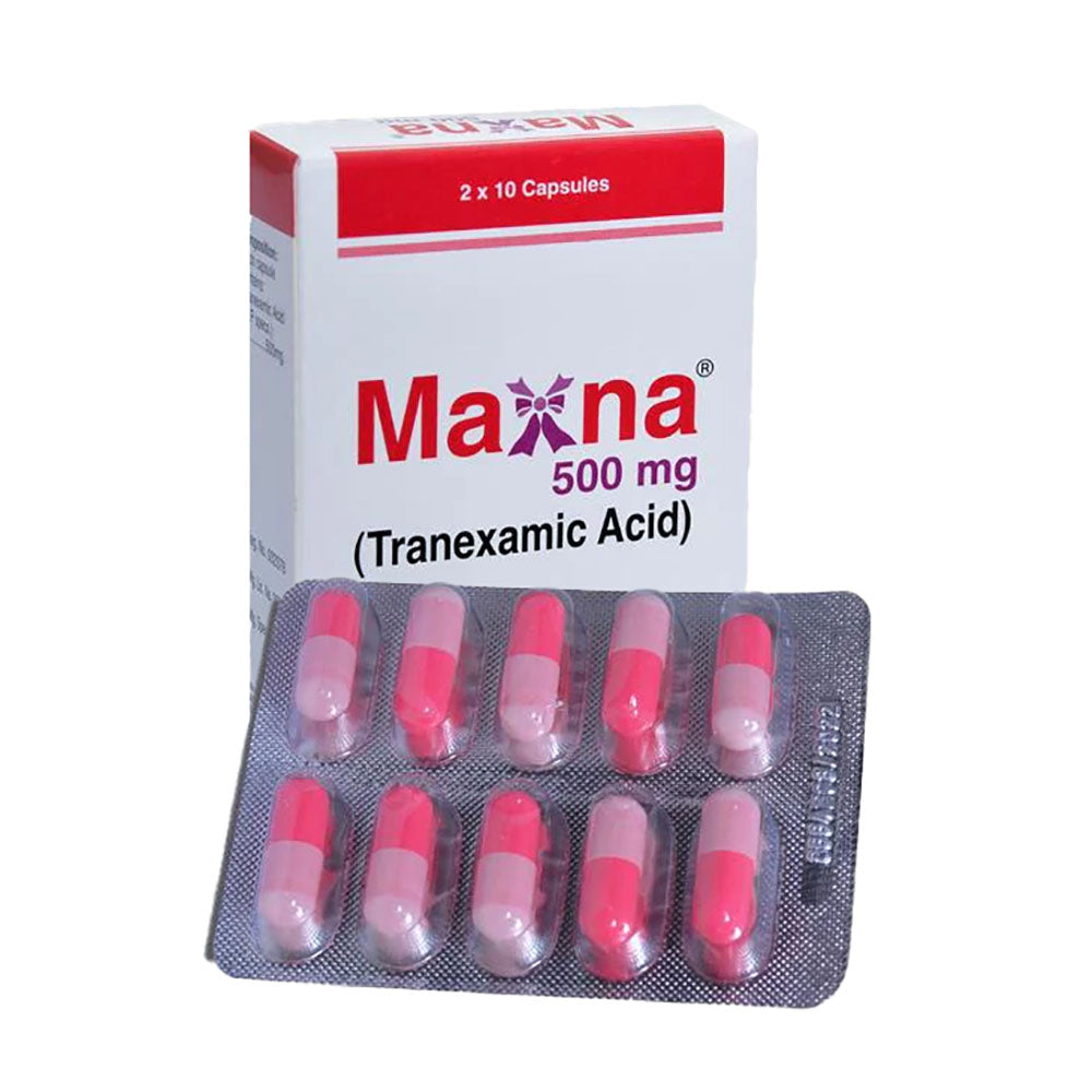 Maxna 500mg 2x10 Capsules – One Health