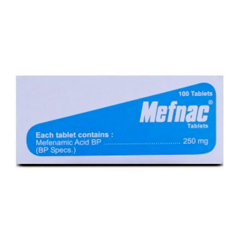 Mefnac 250mg 100 Tablets – One Health