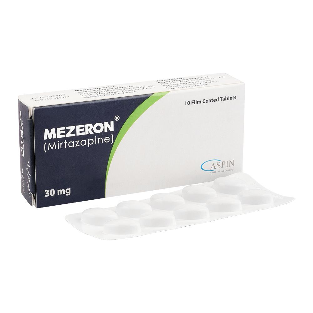 Mezeron 30mg 10 Tablets – One Health