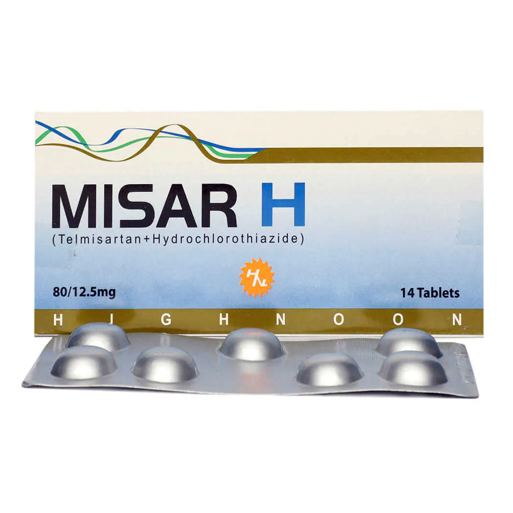 Misar H 80mg/12.5mg 14 Tablets – One Health