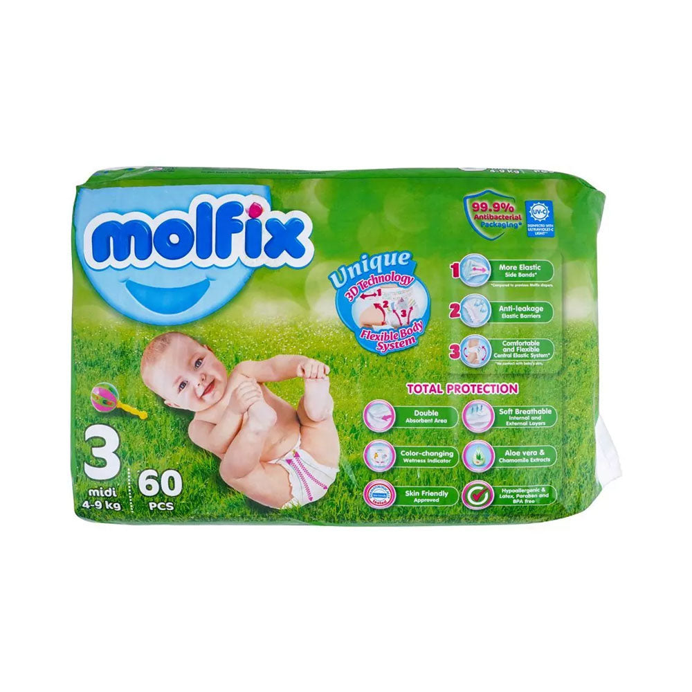 Molfix Diapers Midi-3 60pcs – One Health