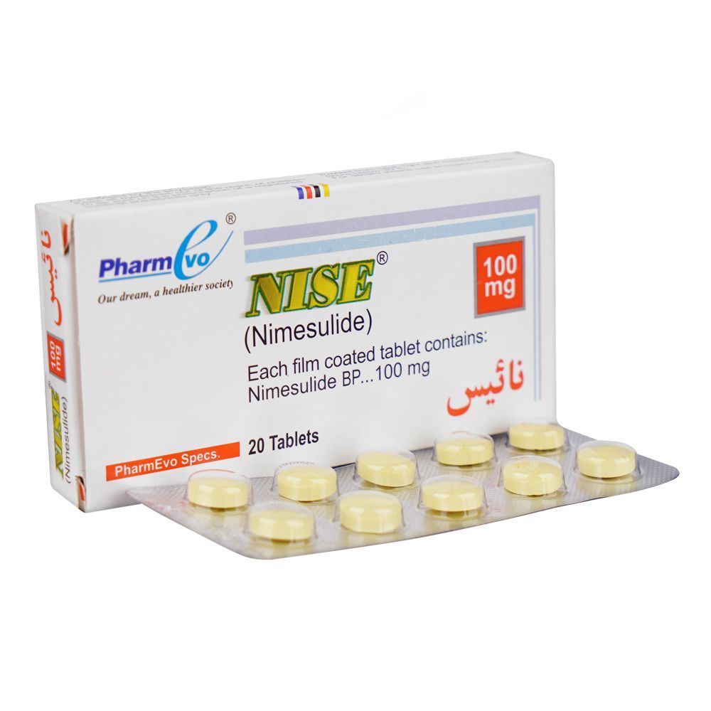 Nise 100mg 20 Tablets – One Health